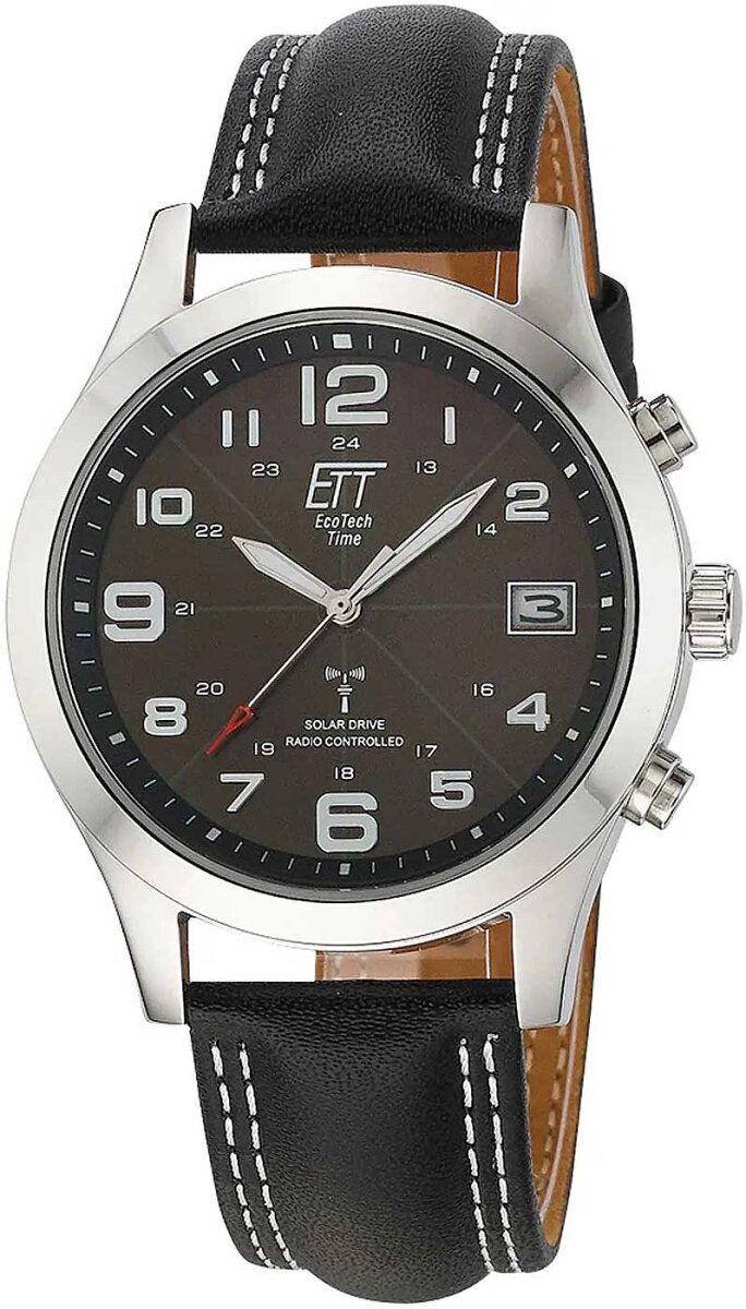 Herrenuhr mit Funk-Solaruhrwerk - Eco Tech Time Modell: EGS-11488-22L