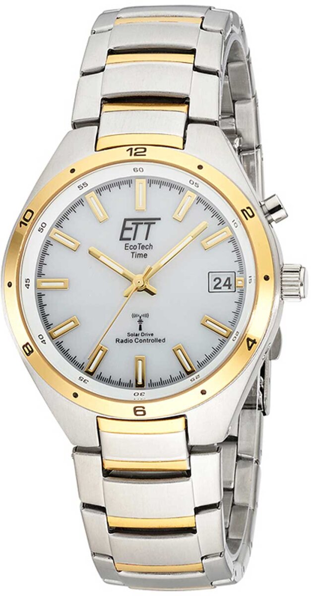 Herrenuhr mit Funk-Solaruhrwerk - Eco Tech Time Modell: EGS-11443-11M