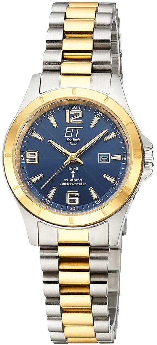 Damenuhr mit Funk-Solaruhrwerk - Eco Tech Time Modell: ELS-11677-32M