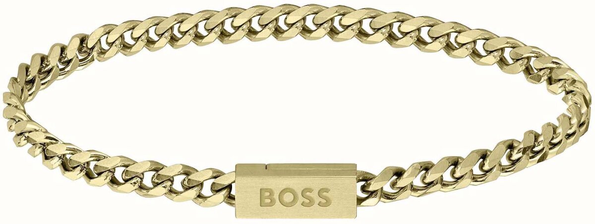 Boss Jewelry 1580172M - CHAIN FOR HIM Armband aus Edelstahl - Wanduhr
